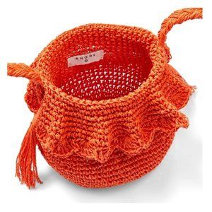 RHODE | Bags | Nwt Rhode X Target Crochet Bucket Bag Dark Orange Boho ...